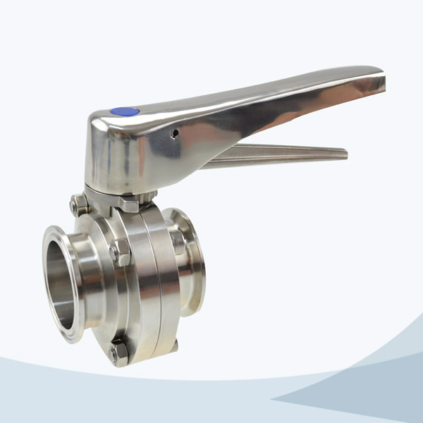 Stainless Steel Sanitary Grade Clamped Multi Position Gripper Butterfly ...