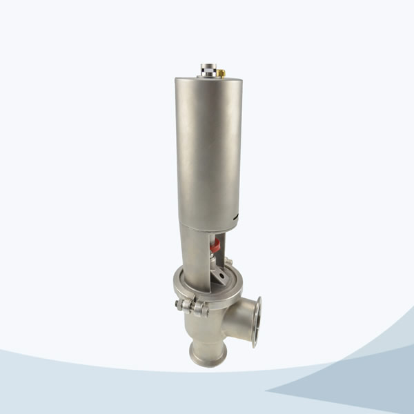 stainless steel food processing pneumatic line type divert valve ...
