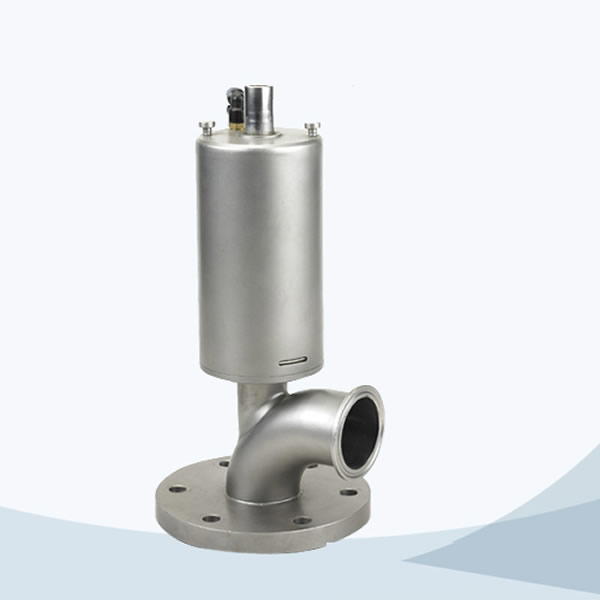 stainless steel hygienic grade pneumatic bending type tank bottom valve ...