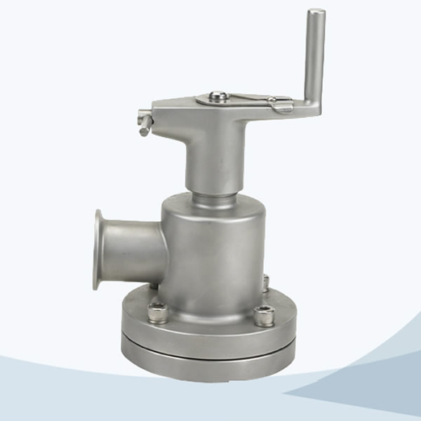 stainless steel hygienic grade pneumatic bending type tank bottom valve ...