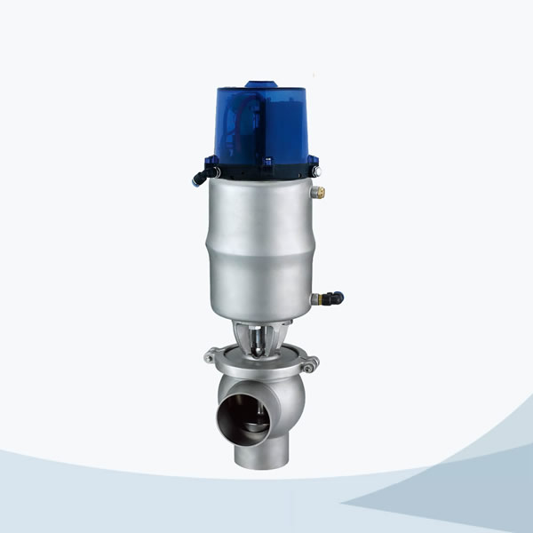 stainless steel sanitary welded pneumatic cut-off valve with c top ...