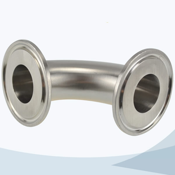 stainless steel hygienic 2CMP tri-clamped 90D elbow - JoNeng valves Co ...