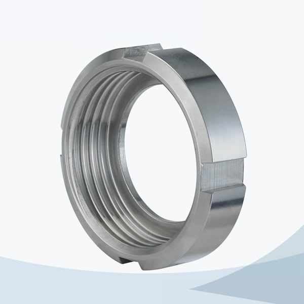 stainless steel sanitary SMS round nut with 6 slots - JoNeng valves Co ...