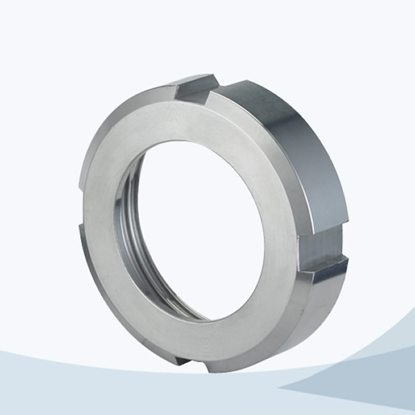 stainless steel sanitary SMS round nut with 6 slots - JoNeng valves Co ...