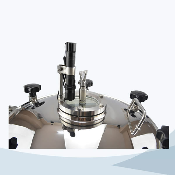 stainless steel hygienic round pressure manhole with sight glass ...