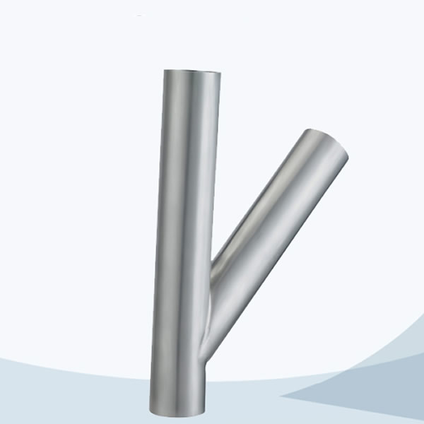 stainless steel food grade 28WA welded lateral Y tee - JoNeng valves Co ...